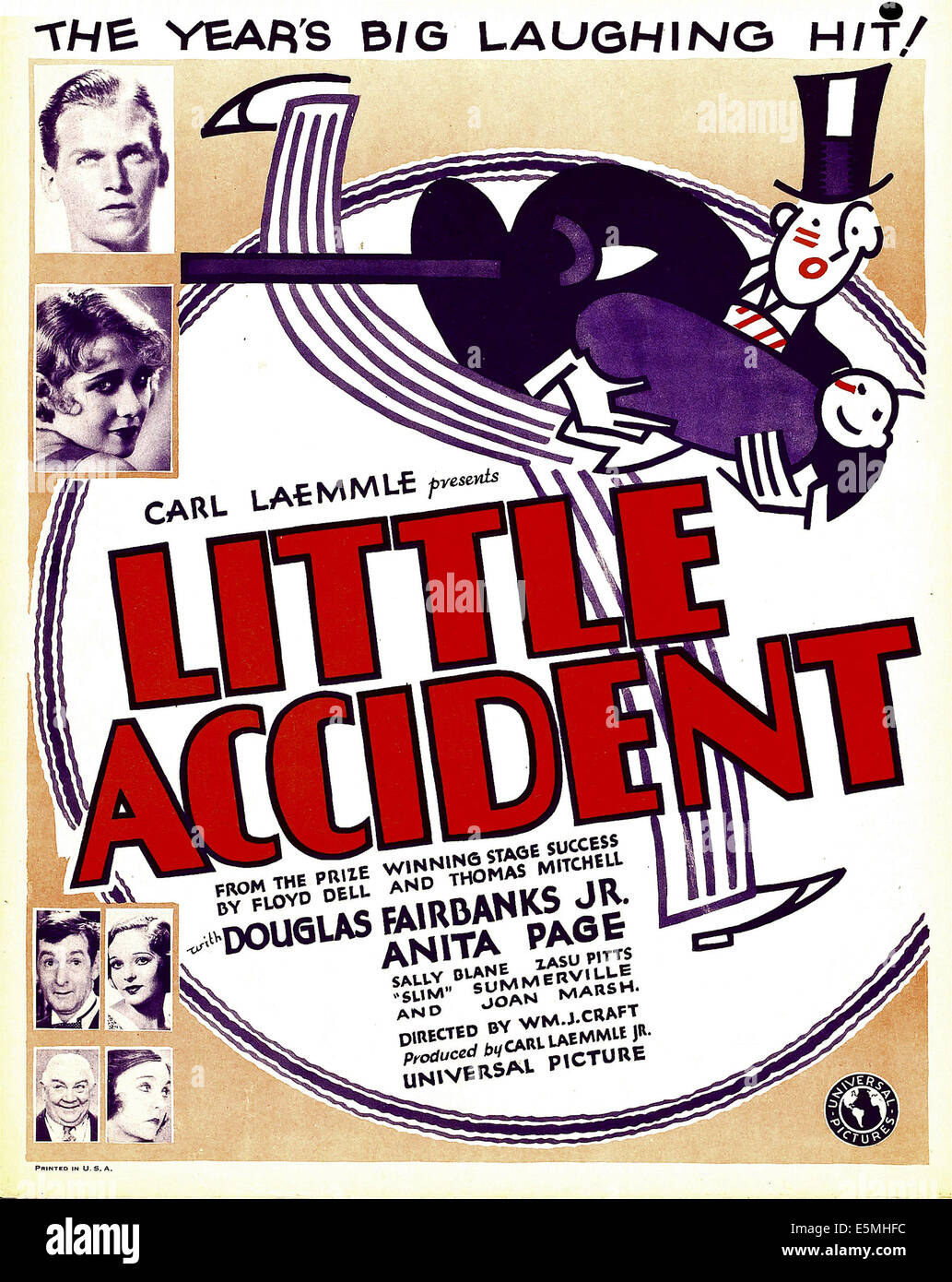 LITTLE ACCIDENT, left from top: Douglas Fairbanks Jr., Anita Page ...
