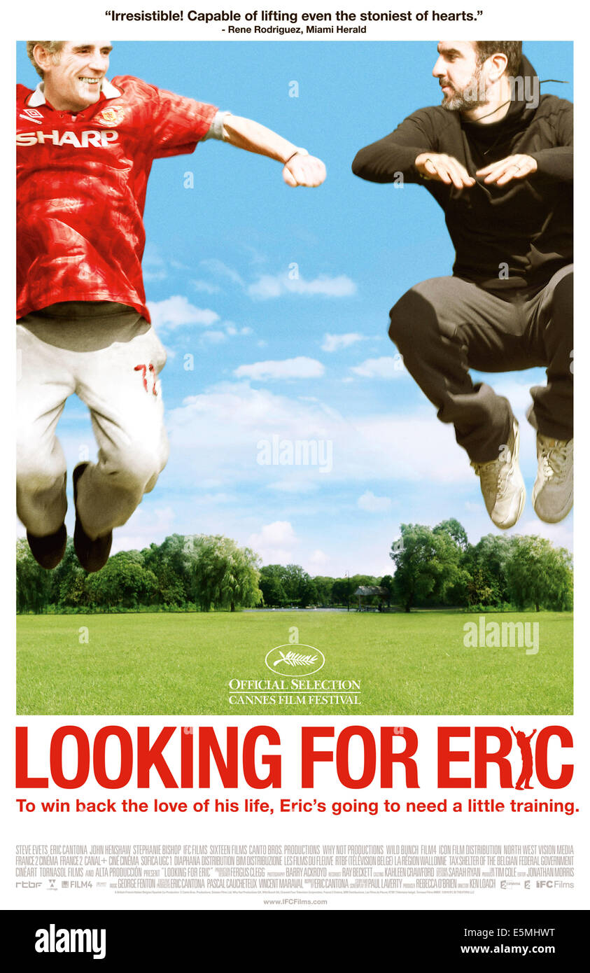 LOOKING FOR ERIC, from left: Steve Evets, Eric Cantona, 2009. ©Icon ...