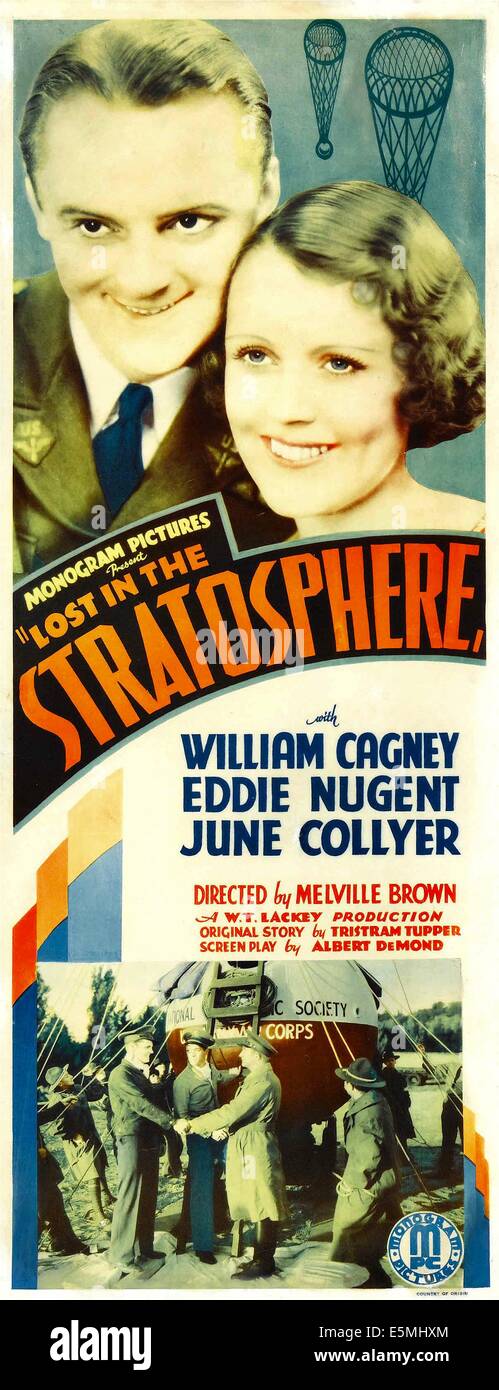 LOST IN THE STRATOSPHERE, from left: William Cagney, June Collyer, 1934 ...