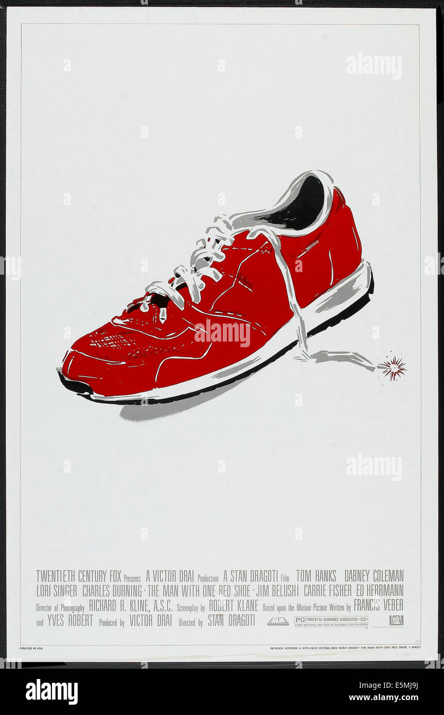THE MAN WITH ONE RED SHOE, US poster art, 1985, TM & Copyright © 20th ...