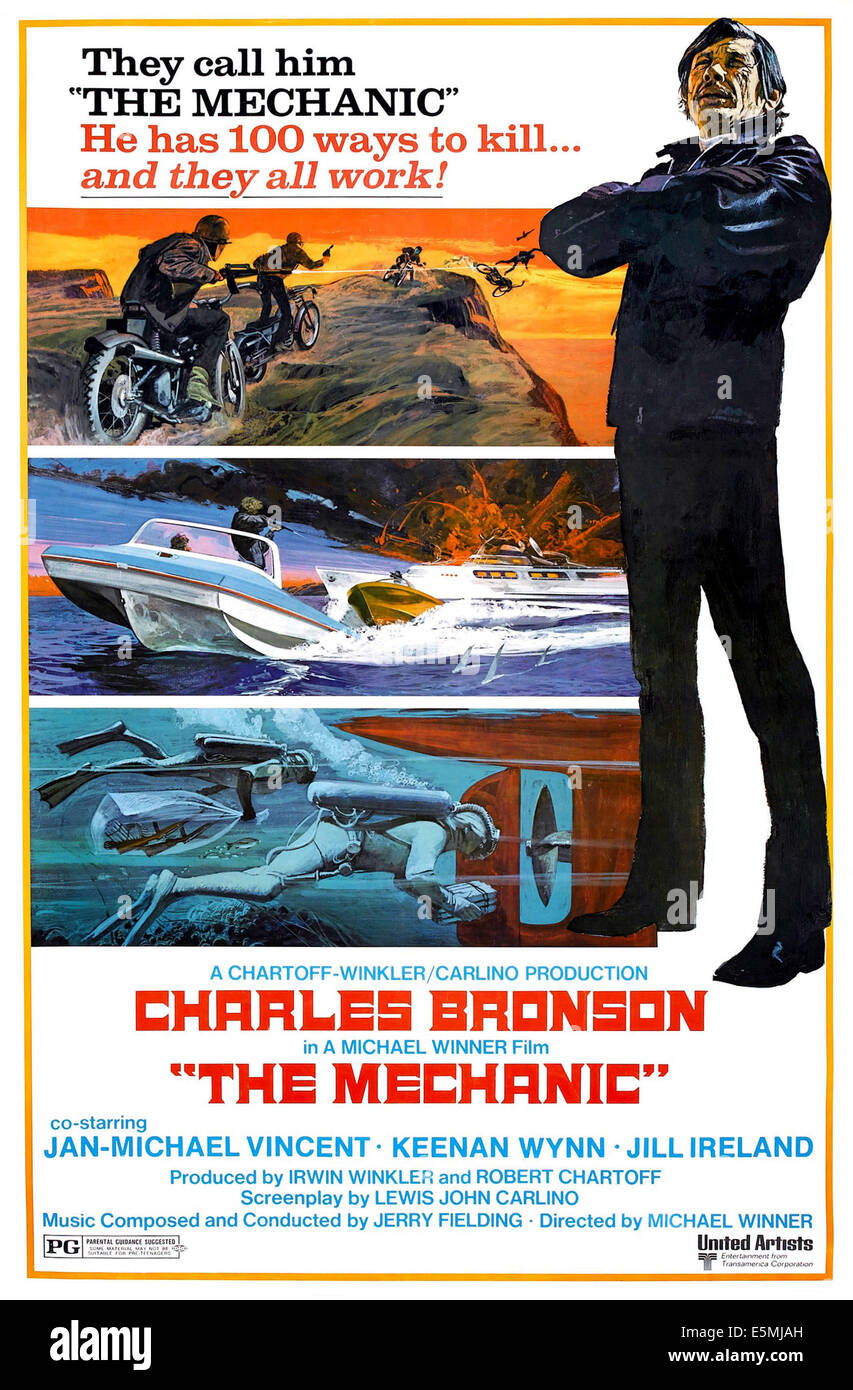 THE MECHANIC, Charles Bronson, 1972 Stock Photo - Alamy