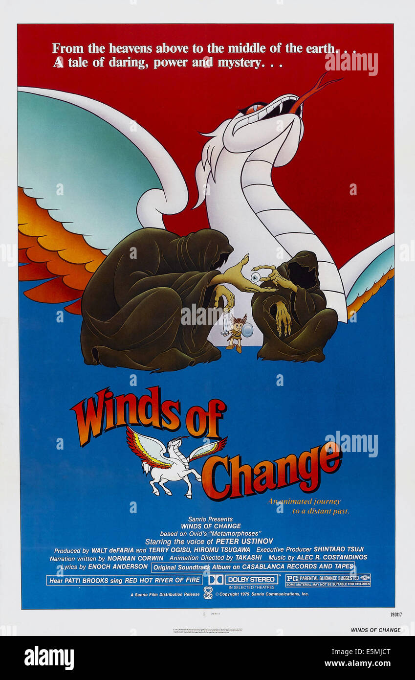 METAMORPHOSES, (aka WINDS OF CHANGE), US poster art, 1978. ©Sanrio ...