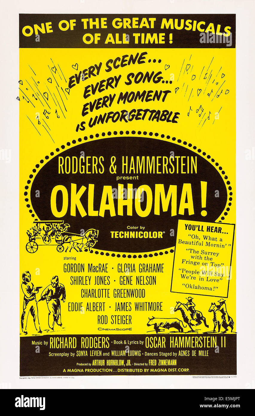Oklahoma musical poster hi-res stock photography and images - Alamy