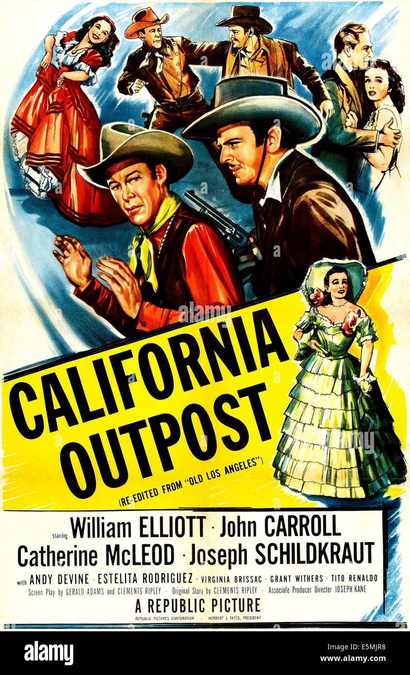 OLD LOS ANGELES, (aka CALIFORNIA OUTPOST, the 1953 re-issue title); at ...
