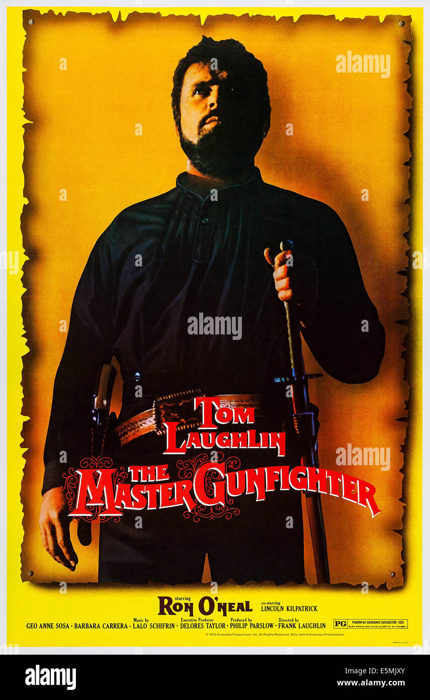 THE MASTER GUNFIGHTER, US poster art, Tom Laughlin, 1975 Stock Photo ...