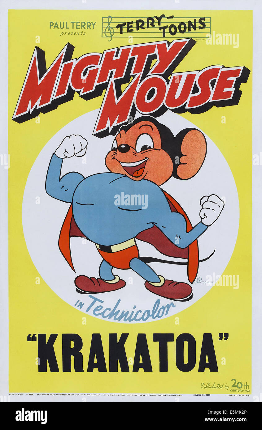 Mighty mouse cartoon hi-res stock photography and images - Alamy