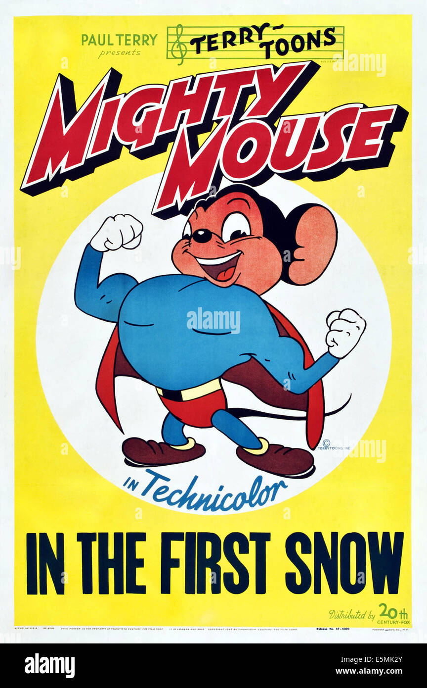 Mighty mouse cartoon hi-res stock photography and images - Alamy