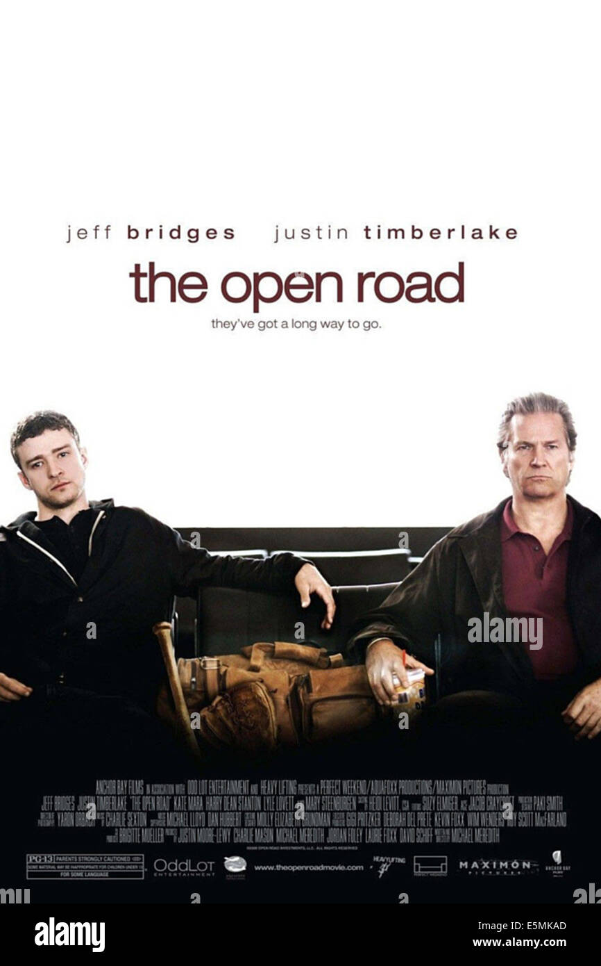 THE OPEN ROAD, US poster art, from left: Justin Timberlake, Jeff ...