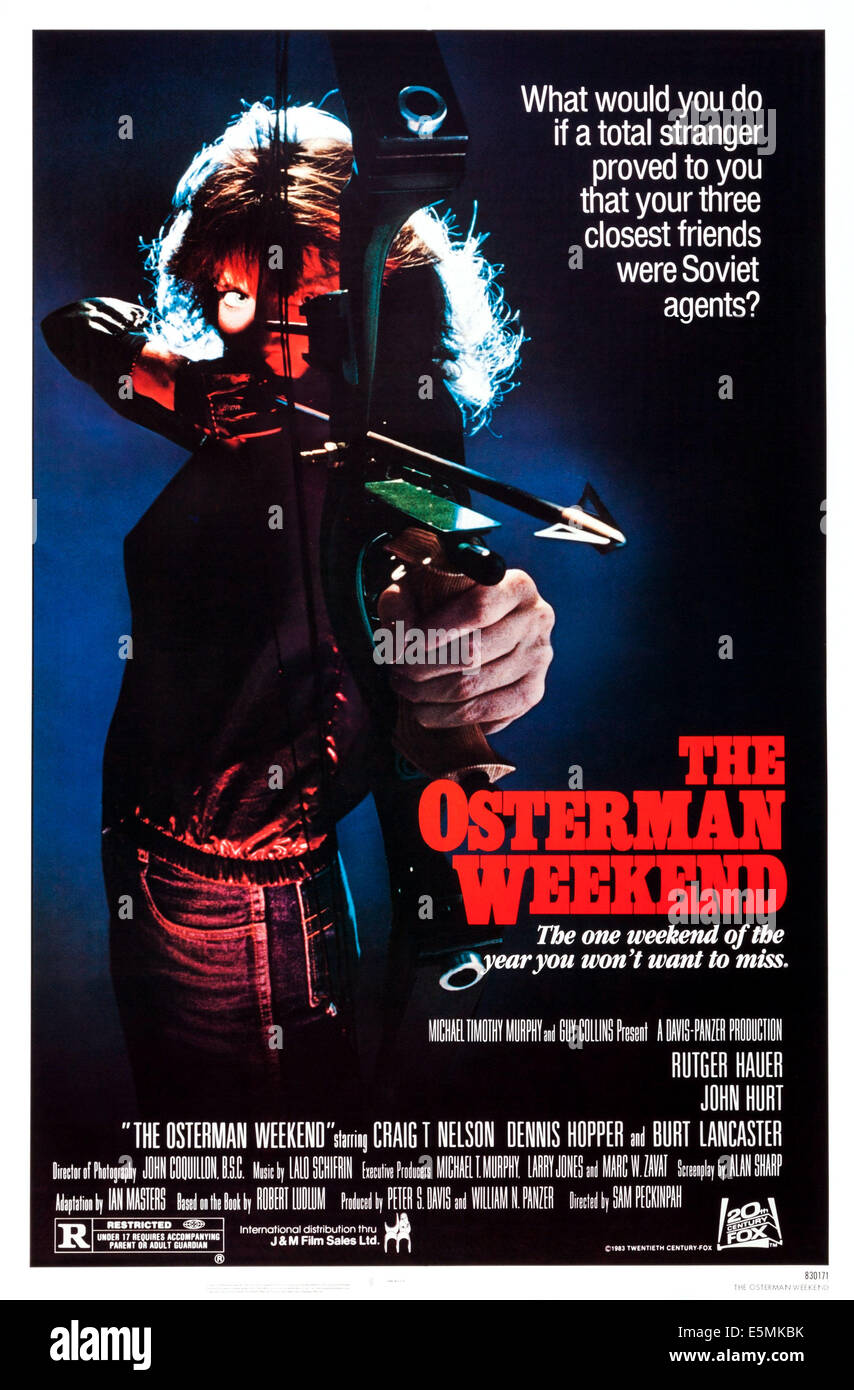 THE OSTERMAN WEEKEND, US poster art, 1983. TM & Copyright ©20th Century Fox Film Corp. All ...