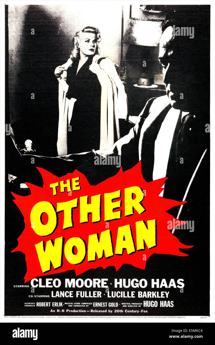 THE OTHER WOMAN, US poster art, Cleo Moore, 1954 Stock Photo - Alamy
