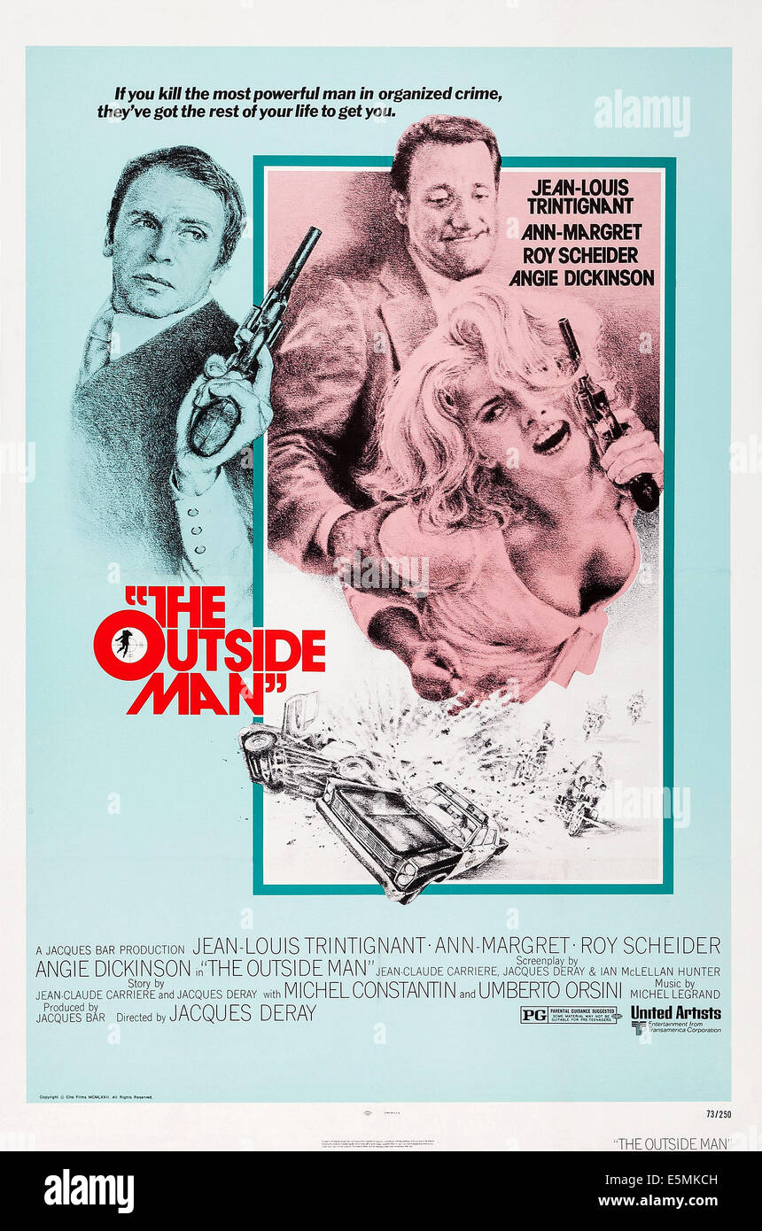 THE OUTSIDE MAN, (aka UN HOMME EST MORT), US poster art, from left ...