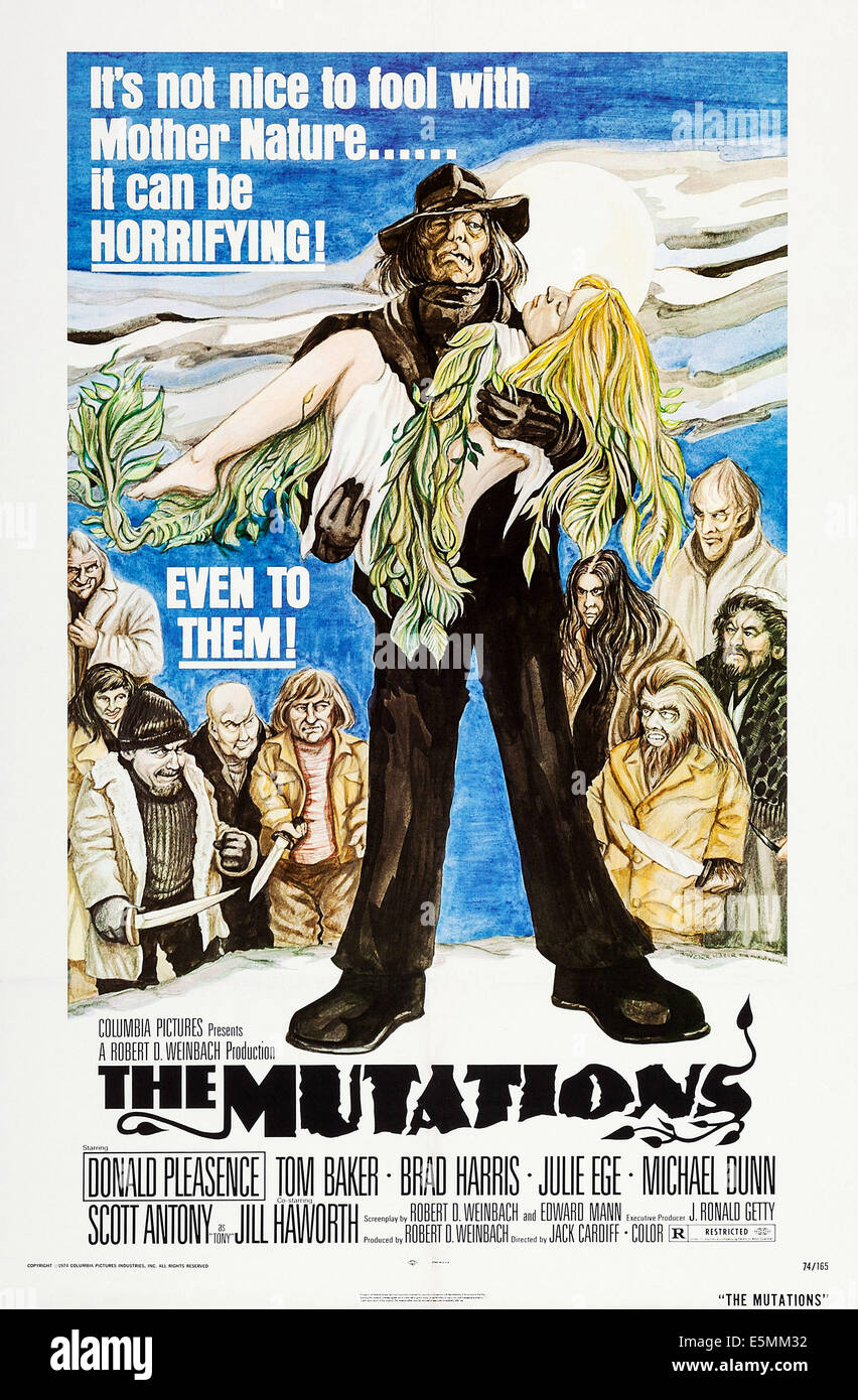 THE MUTATIONS, US poster, 1974 Stock Photo - Alamy