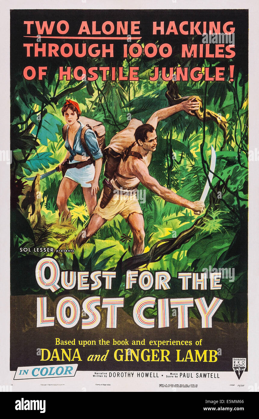 The lost city movie poster hi-res stock photography and images - Alamy