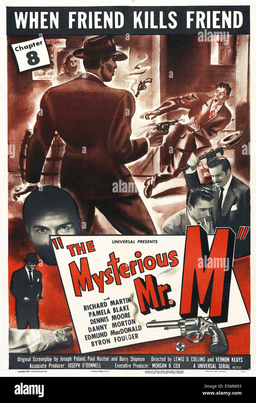THE MYSTERIOUS MR. M, 'Chapter 8: When Friend Kills Friend', US poster ...