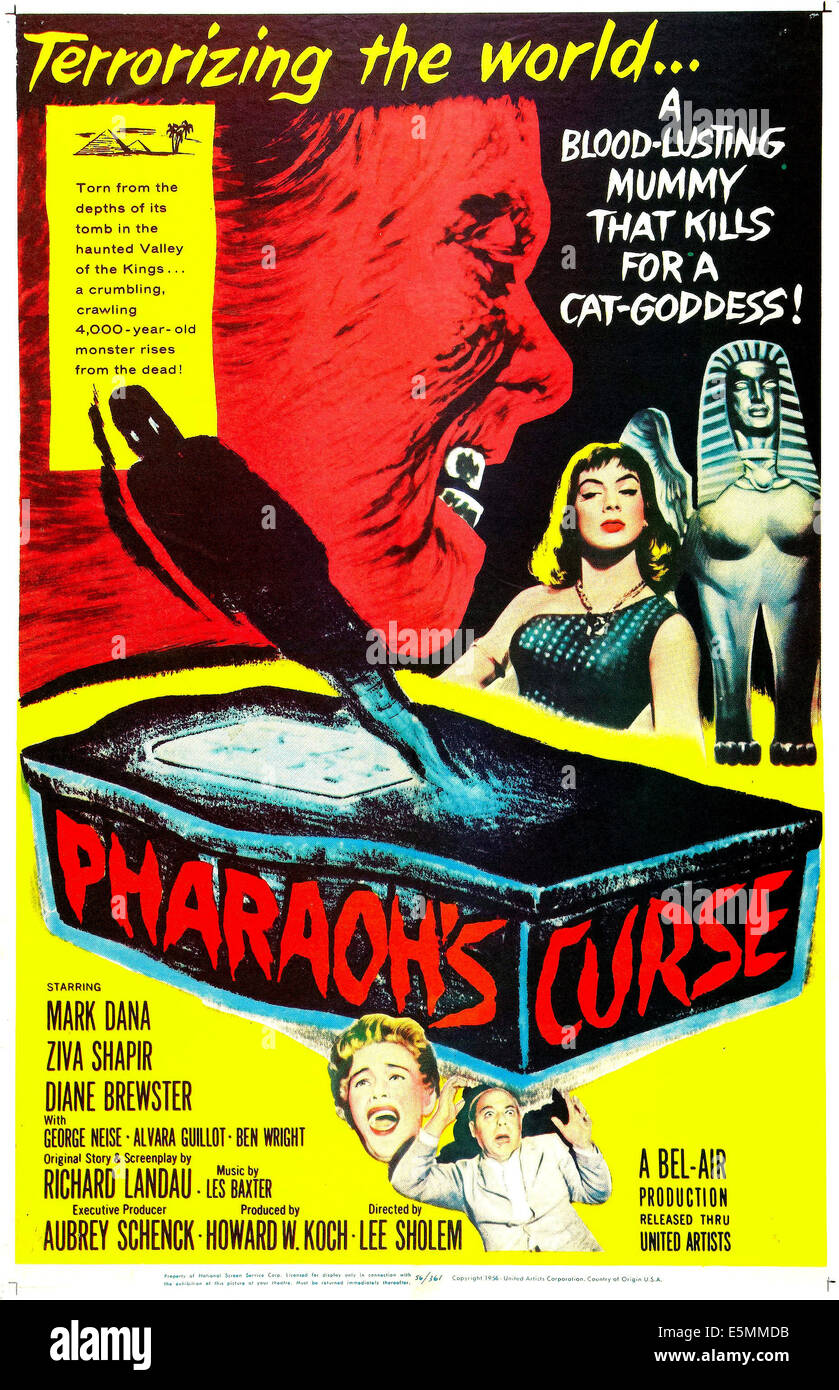 PHARAOH'S CURSE,US poster art, 1957 Stock Photo - Alamy