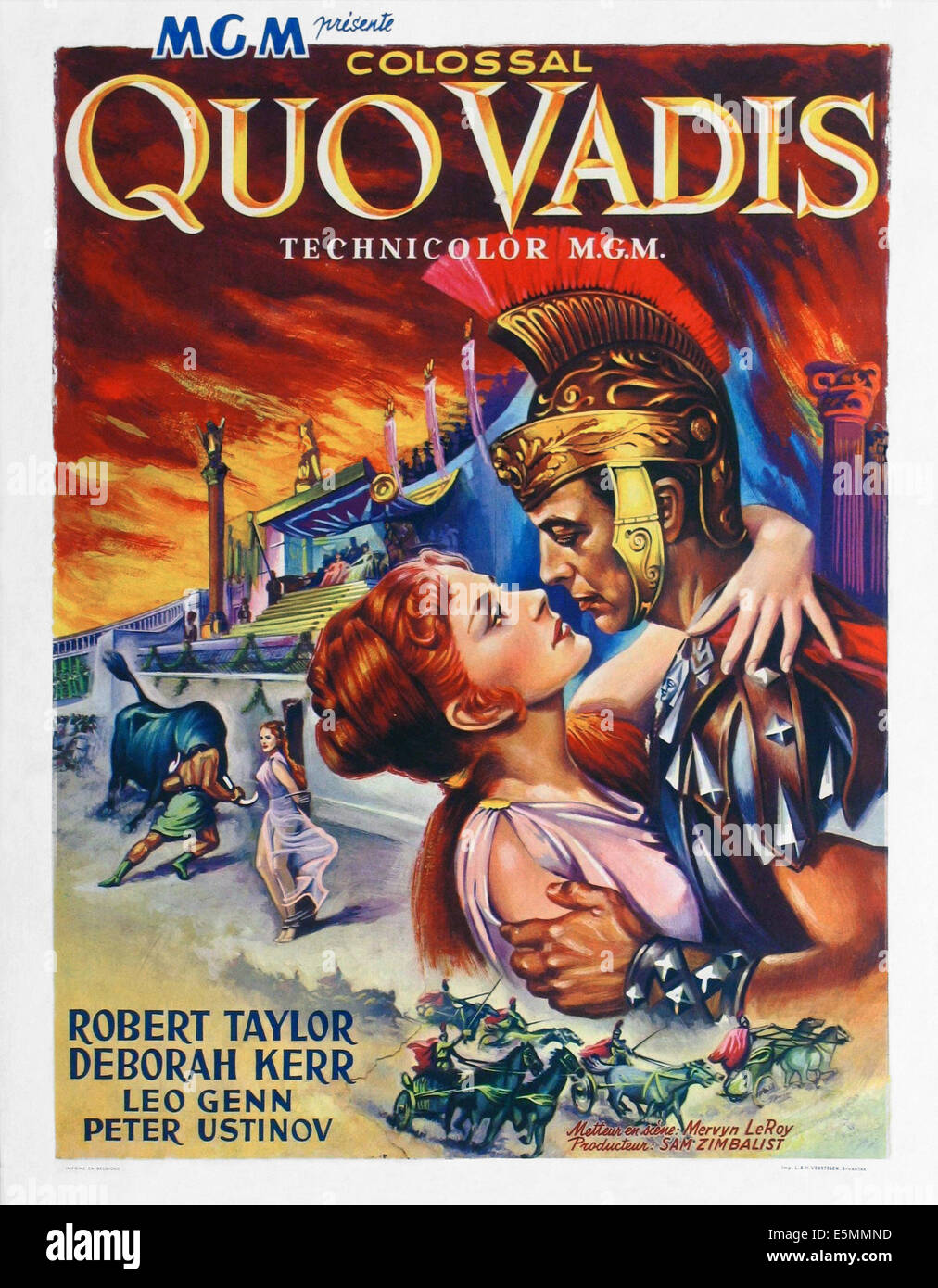 QUO VADIS, from left: Deborah Kerr, Robert Taylor, 1951 Stock Photo - Alamy