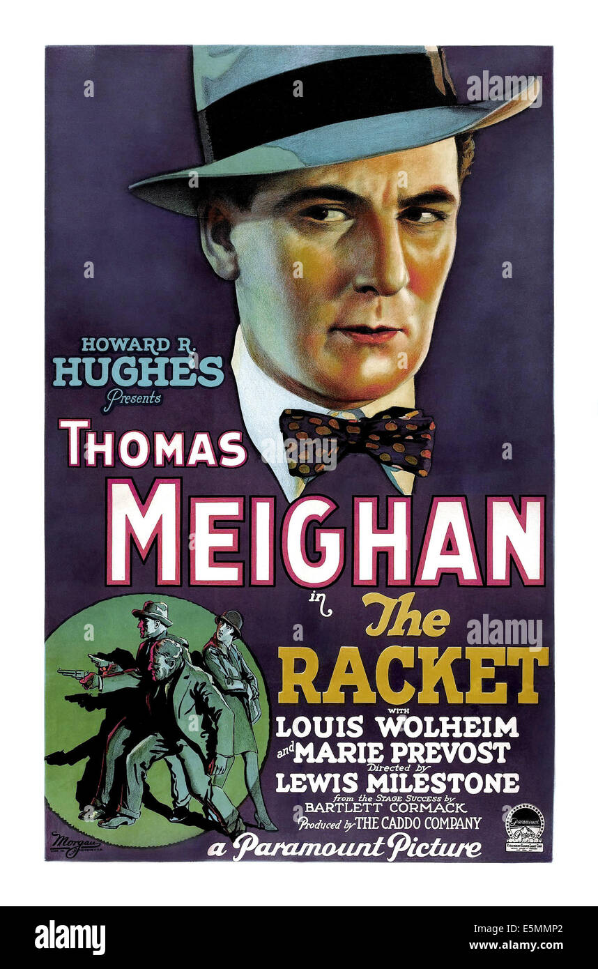 THE RACKET, Thomas Meighan, 1928 Stock Photo - Alamy