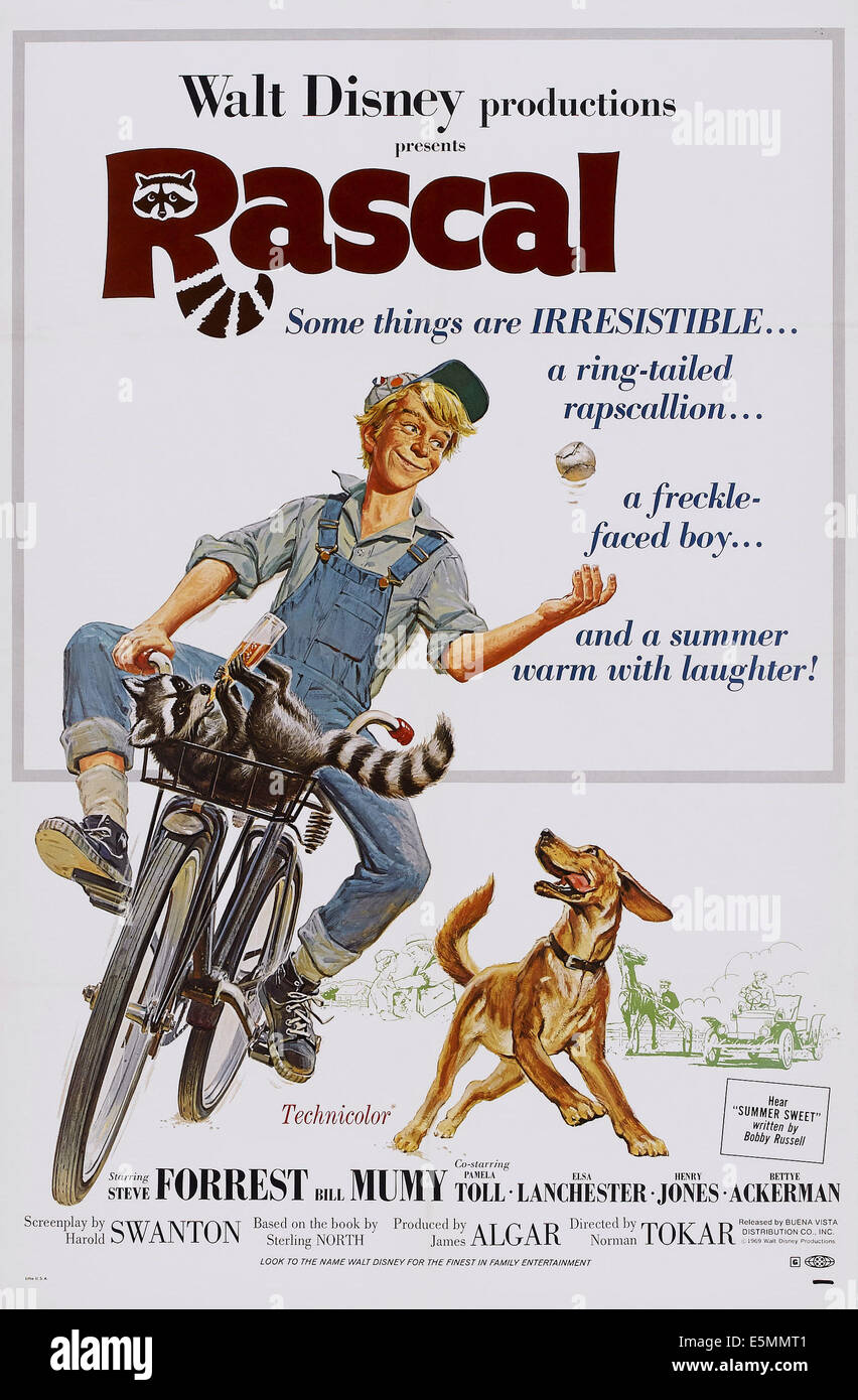 RASCAL, US poster, Billy Mumy, 1969 Stock Photo - Alamy