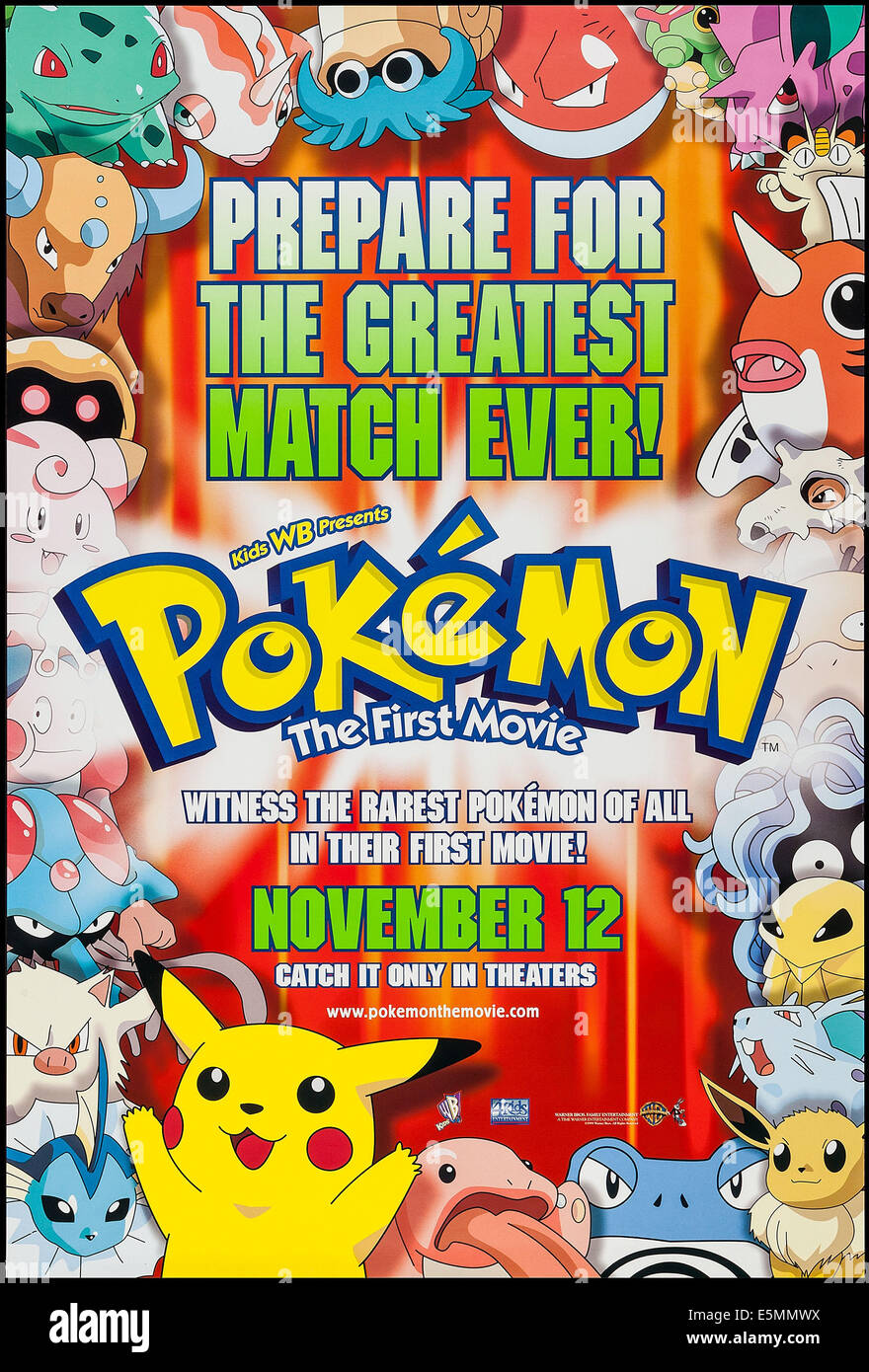 POKEMON: THE FIRST MOVIE, US poster, 1999, © Warner Brothers/courtesy ...