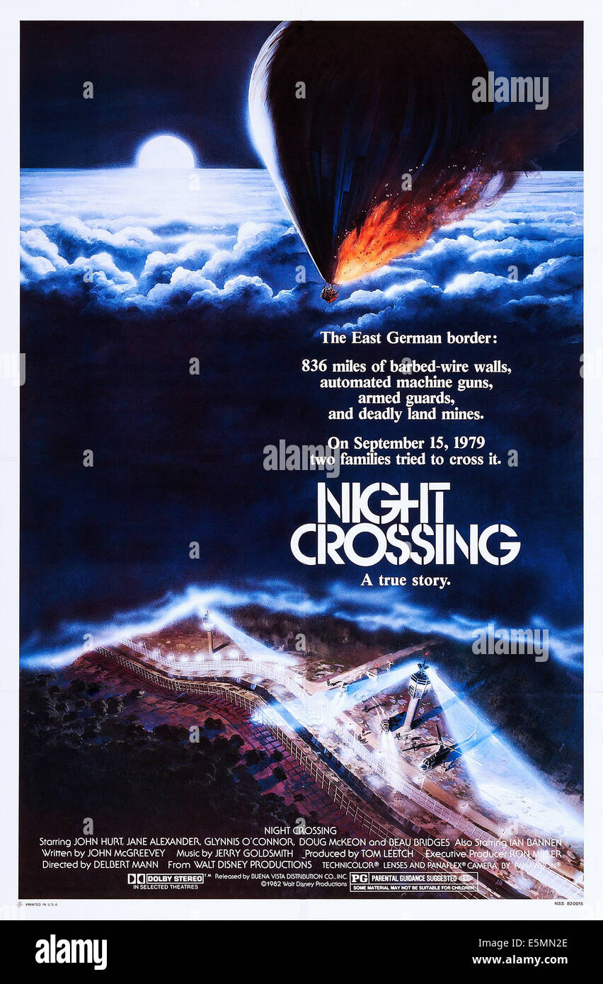 NIGHT CROSSING, poster art, 1982, ©Buena Vista Pictures/courtesy ...