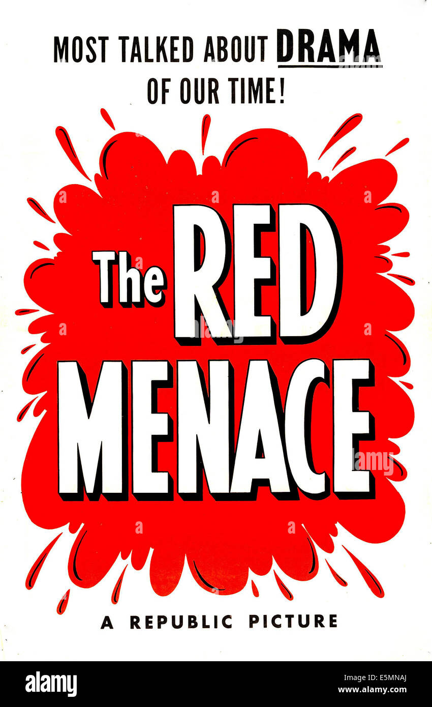 THE RED MENACE, US poster, 1949 Stock Photo - Alamy