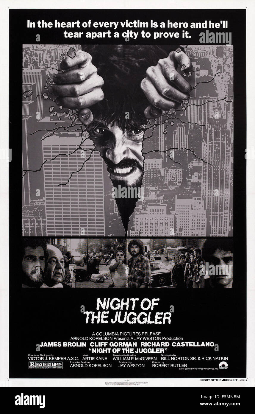 Night of the juggler 1980 hi-res stock photography and images - Alamy