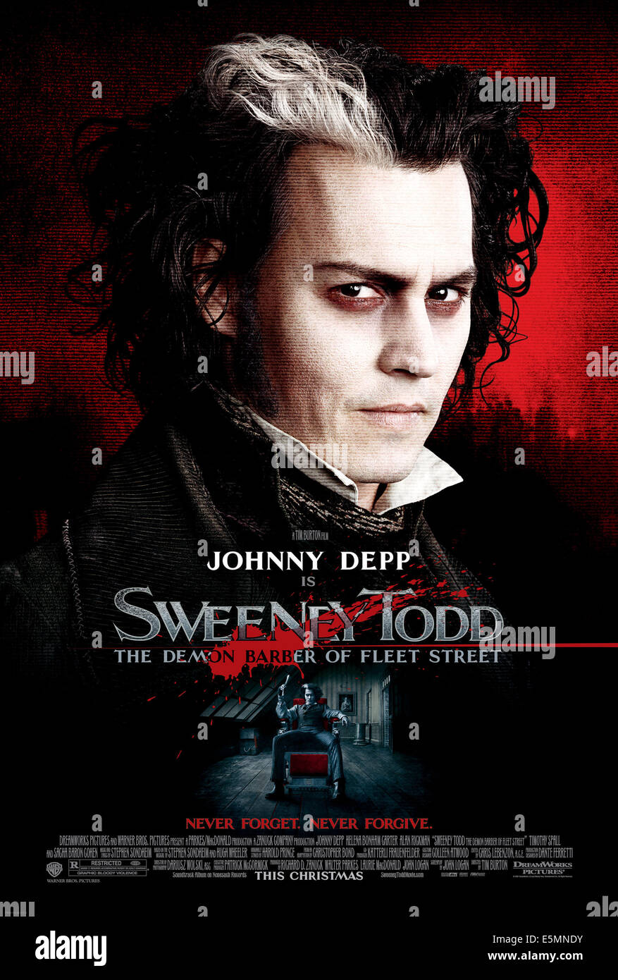SWEENEY TODD: THE DEMON BARBER OF FLEET STREET, Johnny Depp, 2007 ...