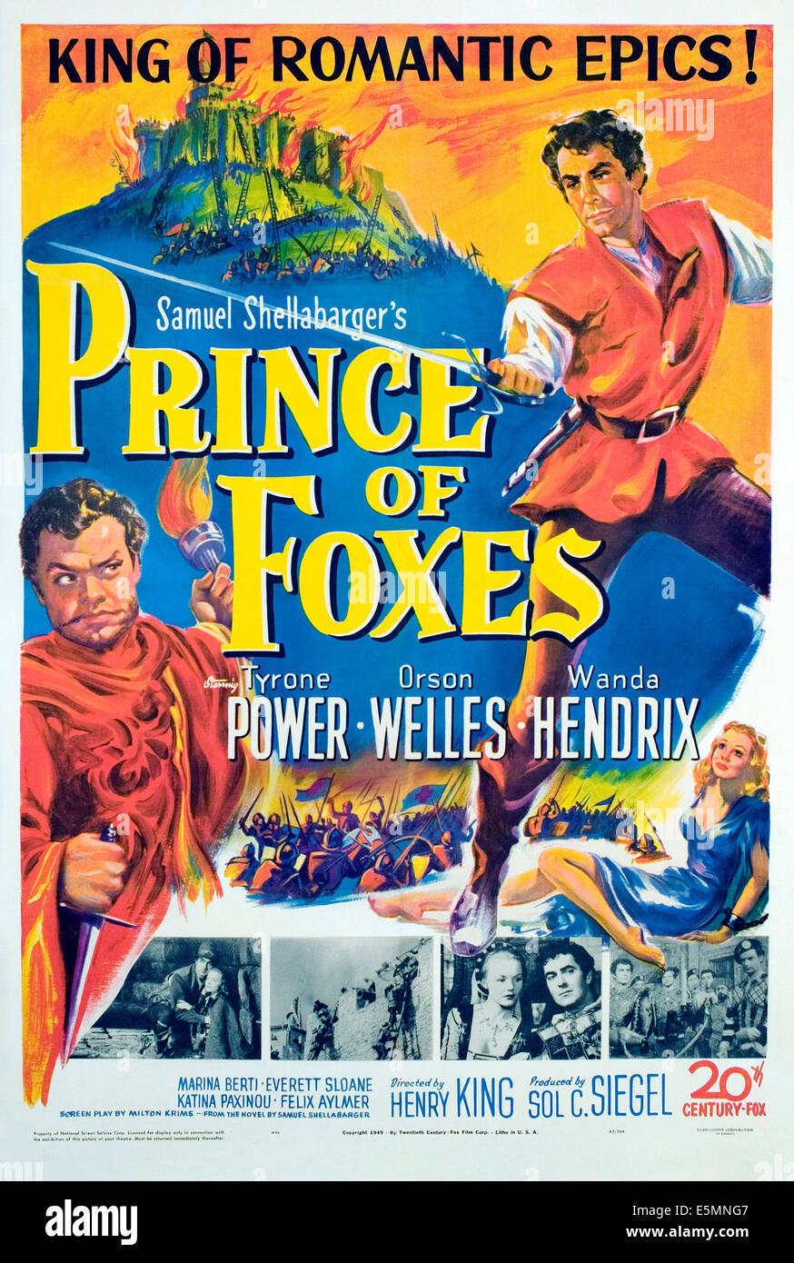 Prince Of Foxes 1949 High Resolution Stock Photography and Images - Alamy