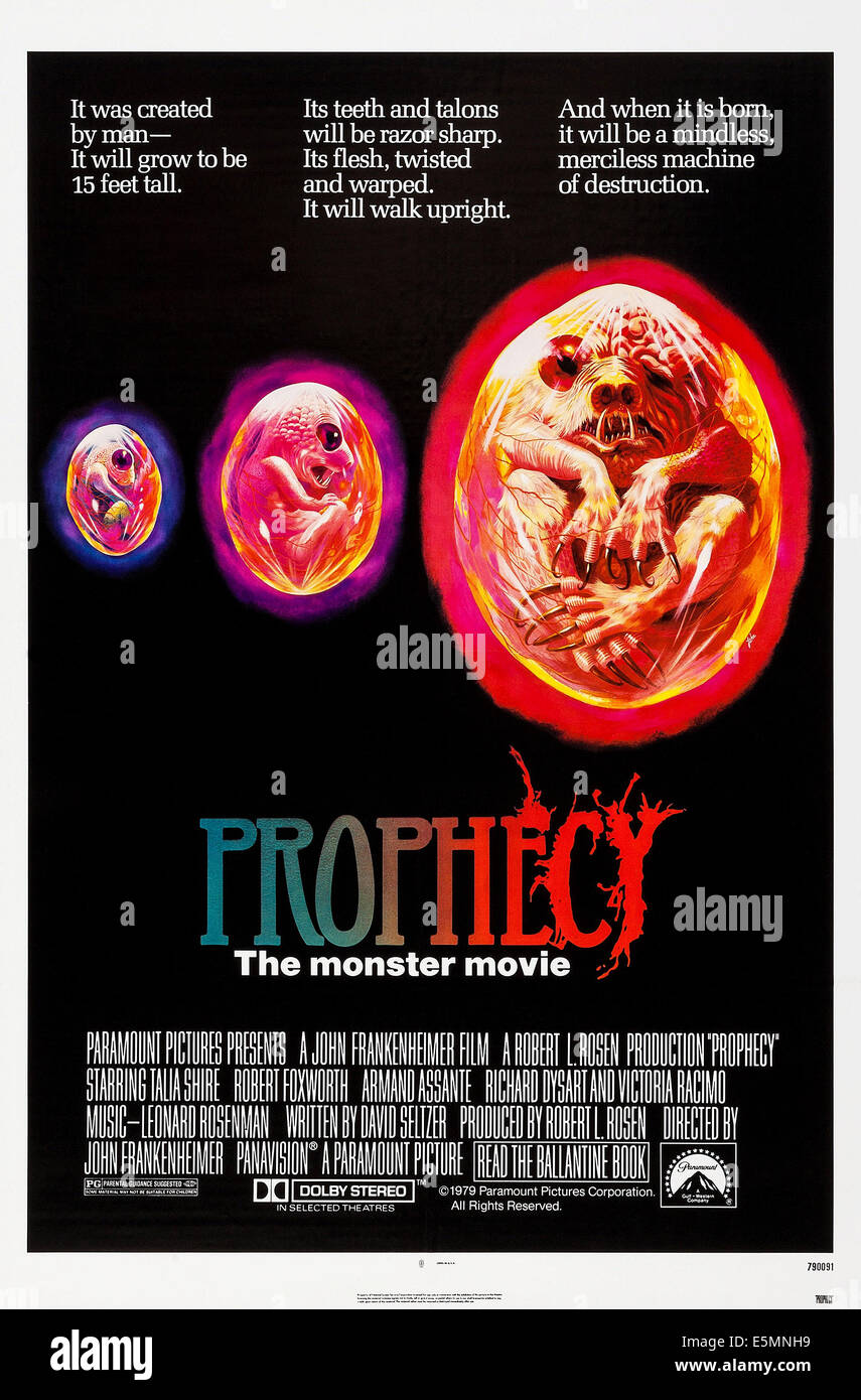 PROPHECY, poster art, 1979, ©Paramount Pictures/courtesy Everett ...