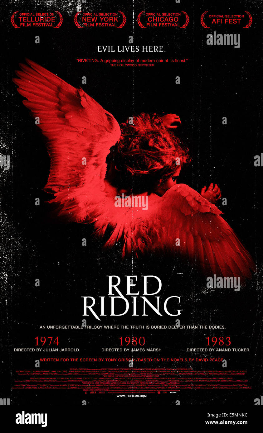 RED RIDING, poster art for trilogy: RED RIDING: 1974, RED RIDING: 1980 ...