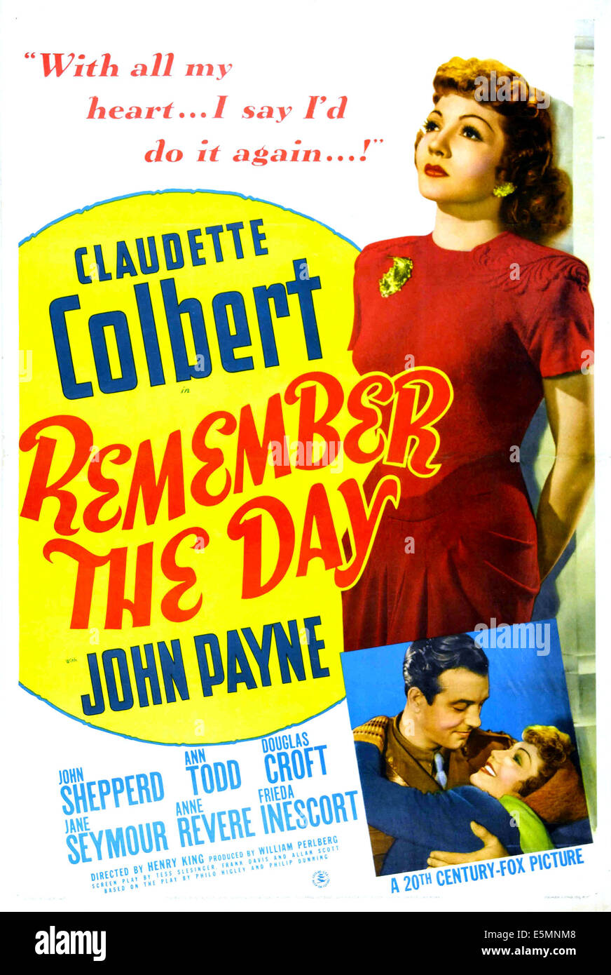 Claudette colbert 1941 hi-res stock photography and images - Alamy