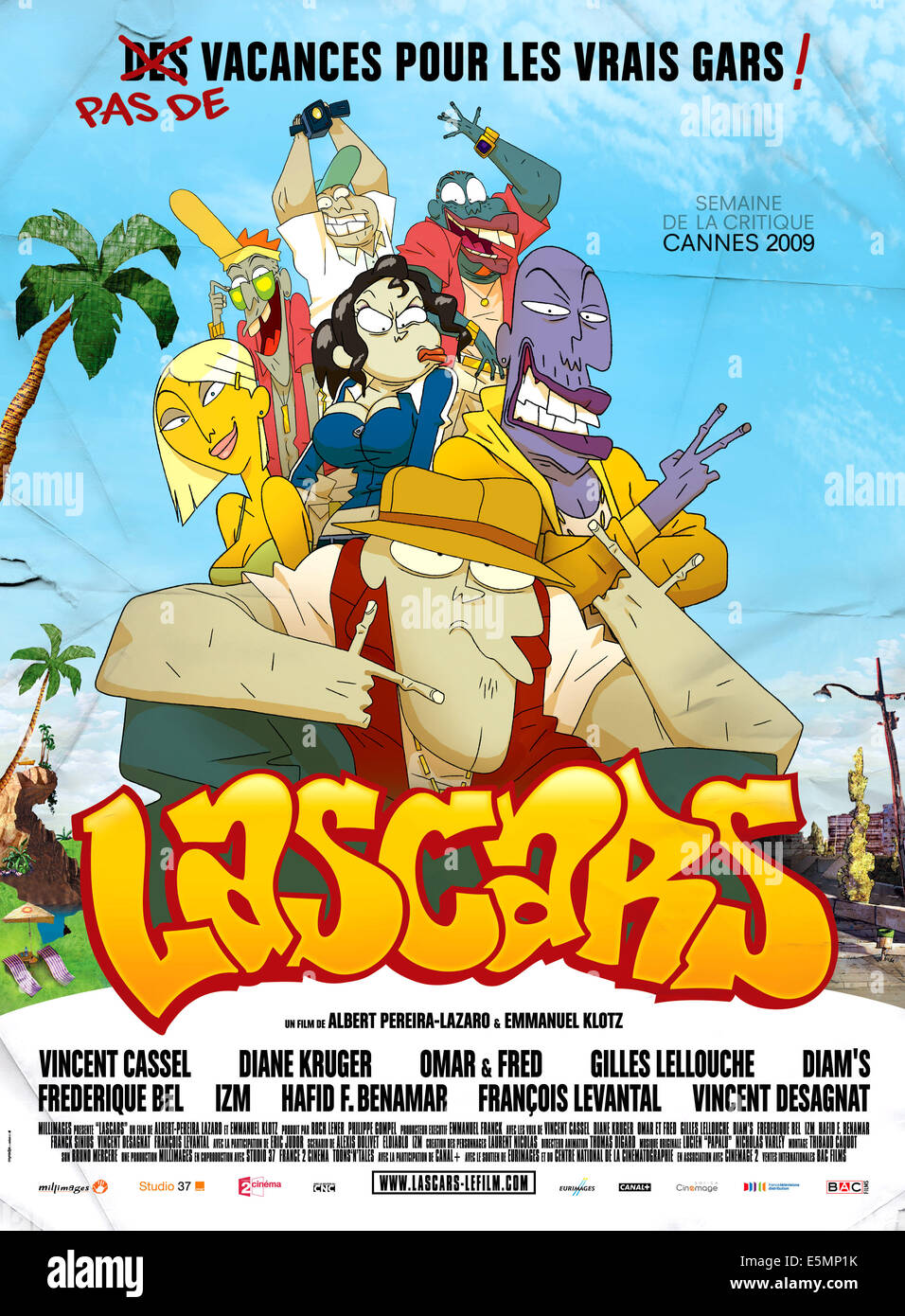 ROUND DA WAY, (aka LASCARS), French poster art, Tony Merguez (front ...