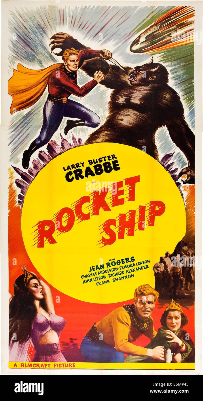 ROCKETSHIP, (feature version of FLASH GORDON serial), top: Larry ...