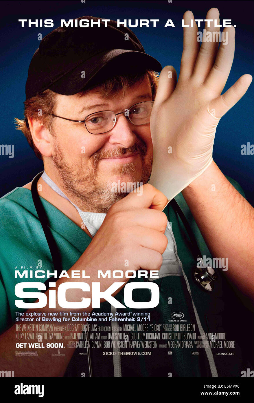 Michael moore poster sicko (2007) hi-res stock photography and images ...