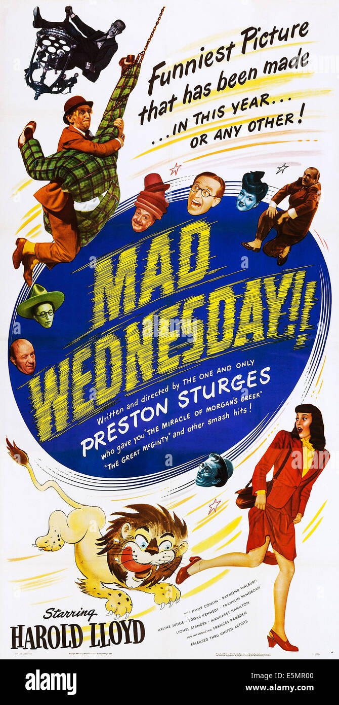 THE SIN OF HAROLD DIDDLEBOCK, (aka MAD WEDNESDAY, reissue title), US ...