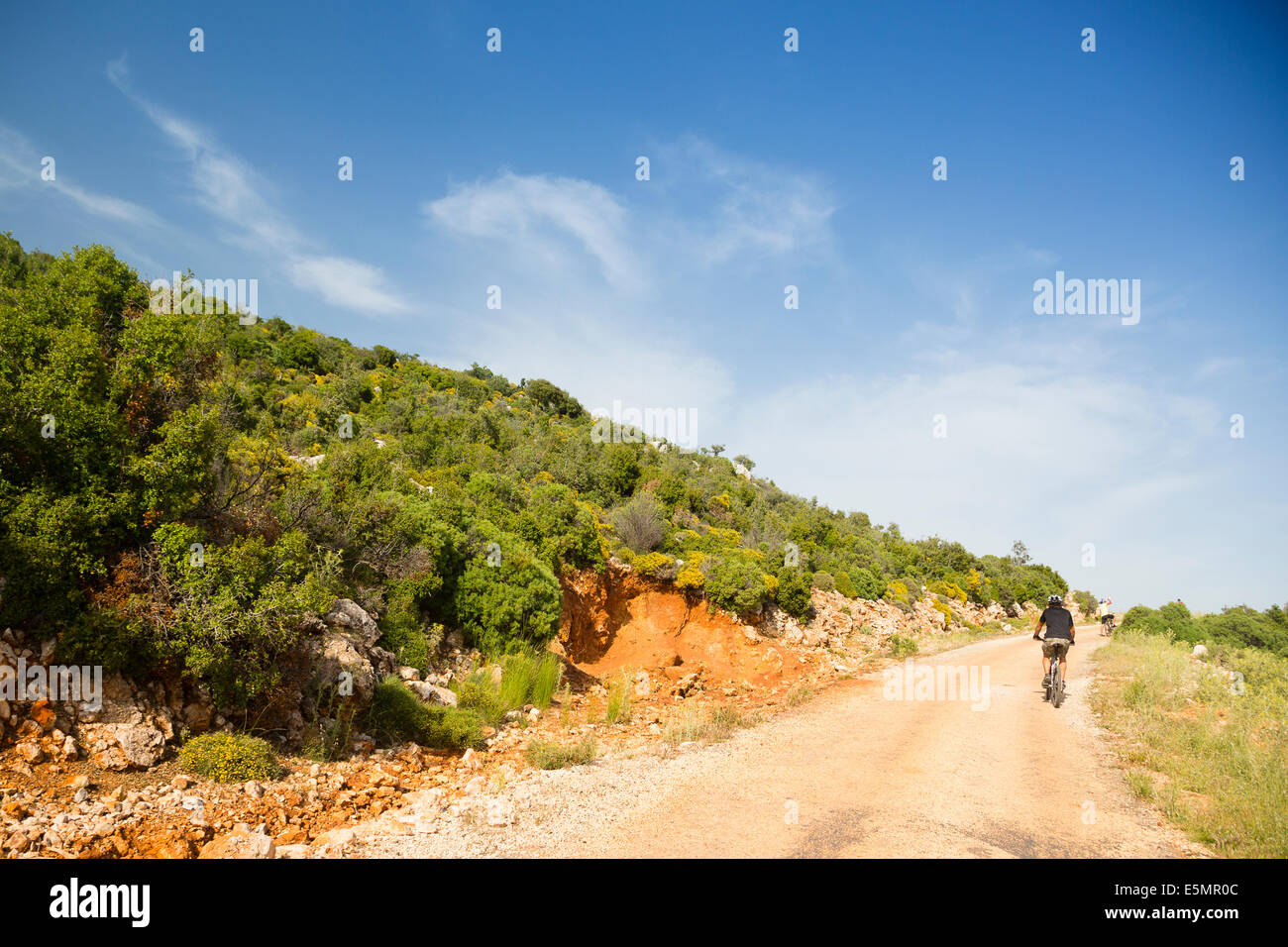 KAS, TURKEY Exodus cycling clients climbing hill Stock Photo - Alamy