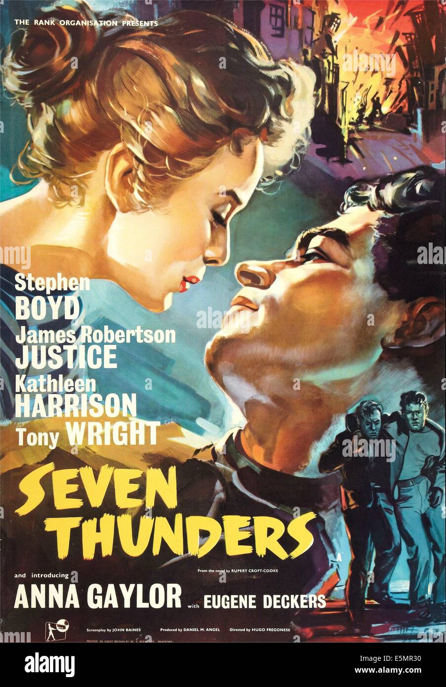 THE SEVEN THUNDERS, (aka THE BEASTS OF MARSEILLES),US poster art, Anna ...