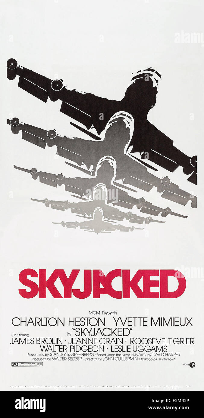 SKYJACKED, US poster, 1972 Stock Photo - Alamy