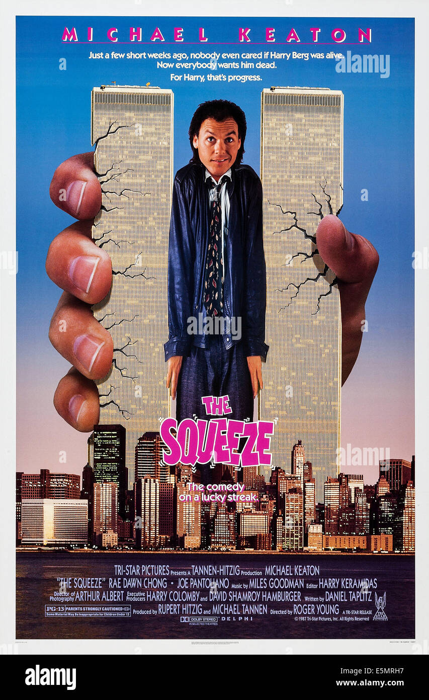 THE SQUEEZE, US poster, Michael Keaton, 1987, © TriStar/courtesy ...