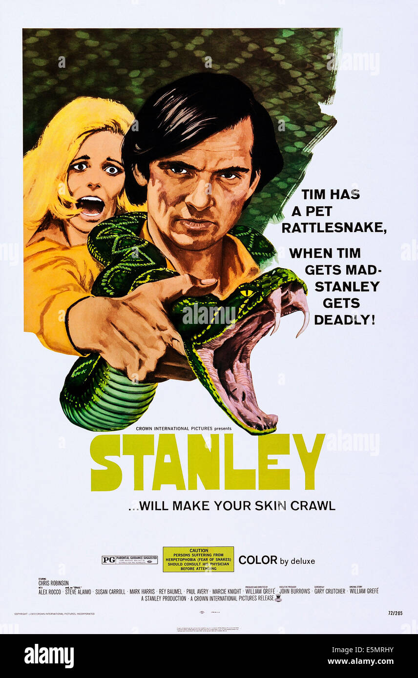 STANLEY, US poster art, from left: Susan Carroll, Chris Robinson, 1972 ...