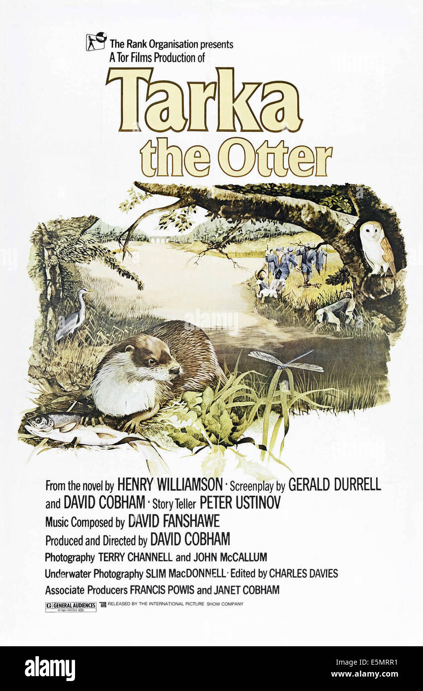 TARKA THE OTTER, US poster, 1979, © Rank Film Distributors/courtesy ...