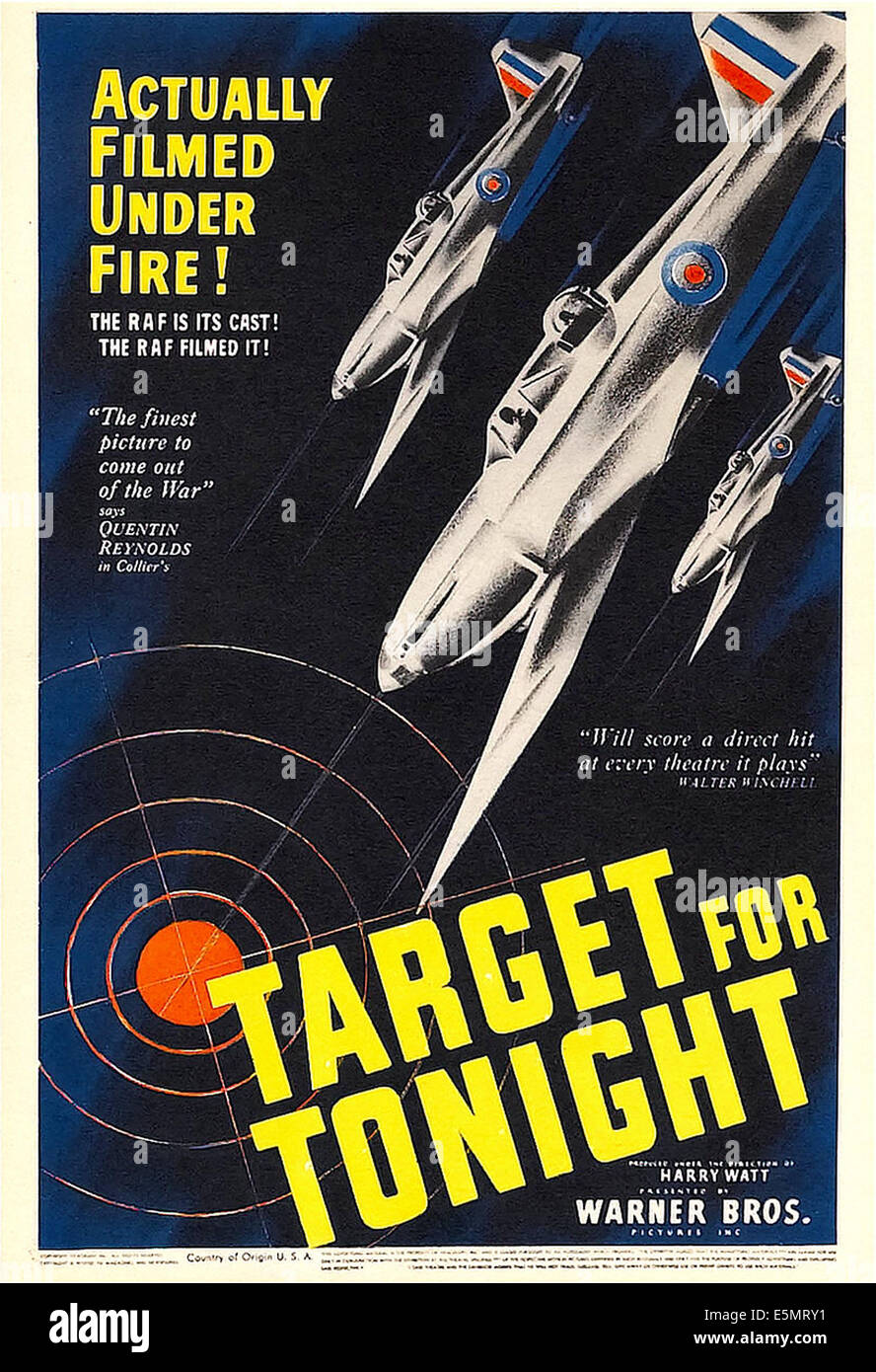 TARGET FOR TONIGHT, window card, 1941 Stock Photo - Alamy
