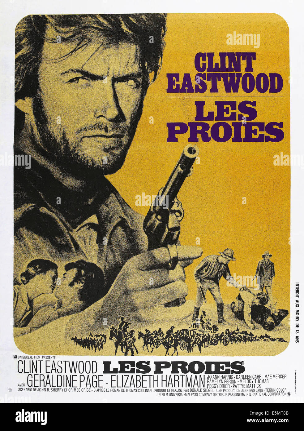 THE BEGUILED, (aka LES PROIES), French poster, Clint Eastwood, 1971 ...