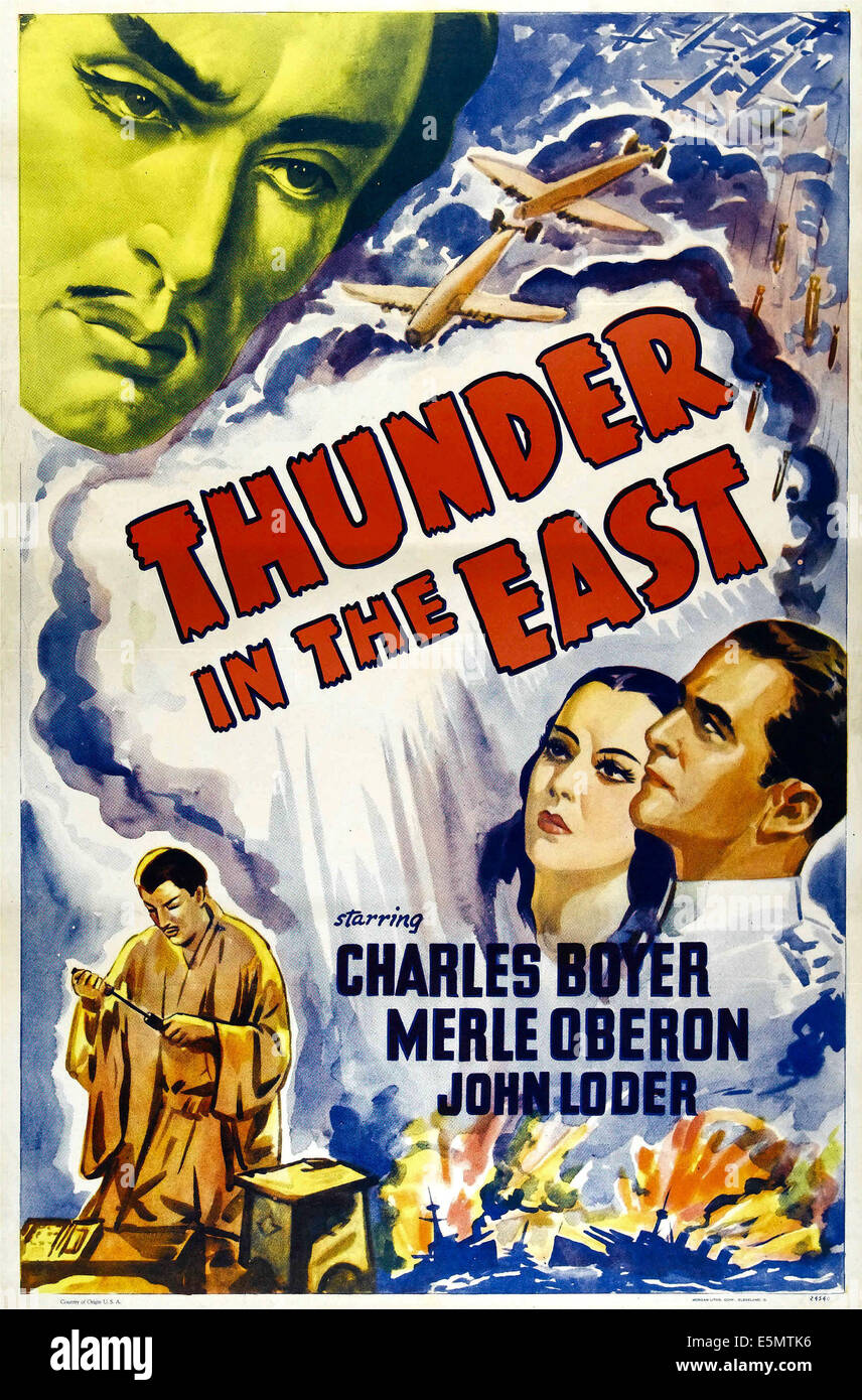 THUNDER IN THE EAST (aka THE BATTLE), top left: John Loder, bottom from ...