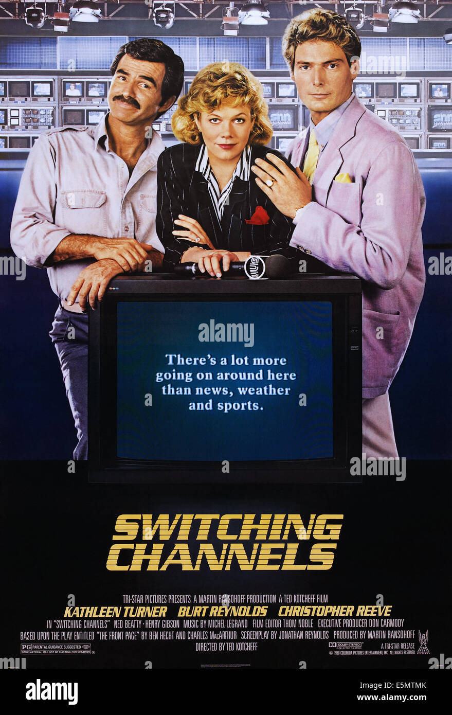 Switching channels 1988 christopher reeve hi-res stock photography and ...