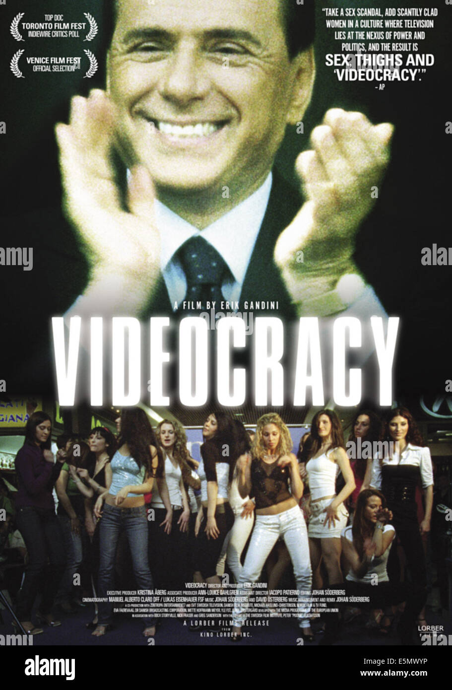VIDEOCRACY, Silvio Berlusconi, 2009. ©Lorber Films/Courtesy Everett ...