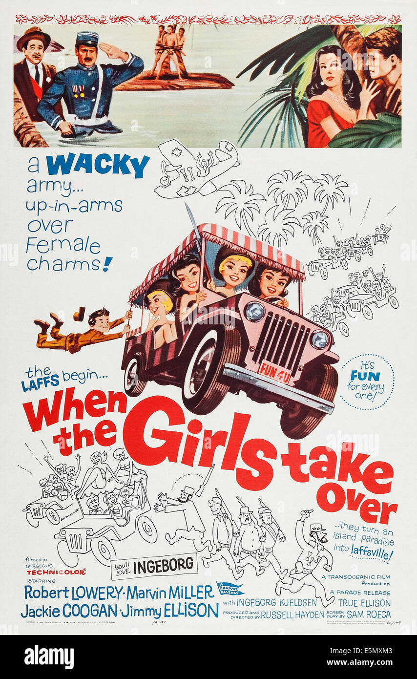 WHEN THE GIRLS TAKE OVER US Poster 1962 Stock Photo Alamy when-the-girls-take-over-us-poster-1962-stock-photo-alamy