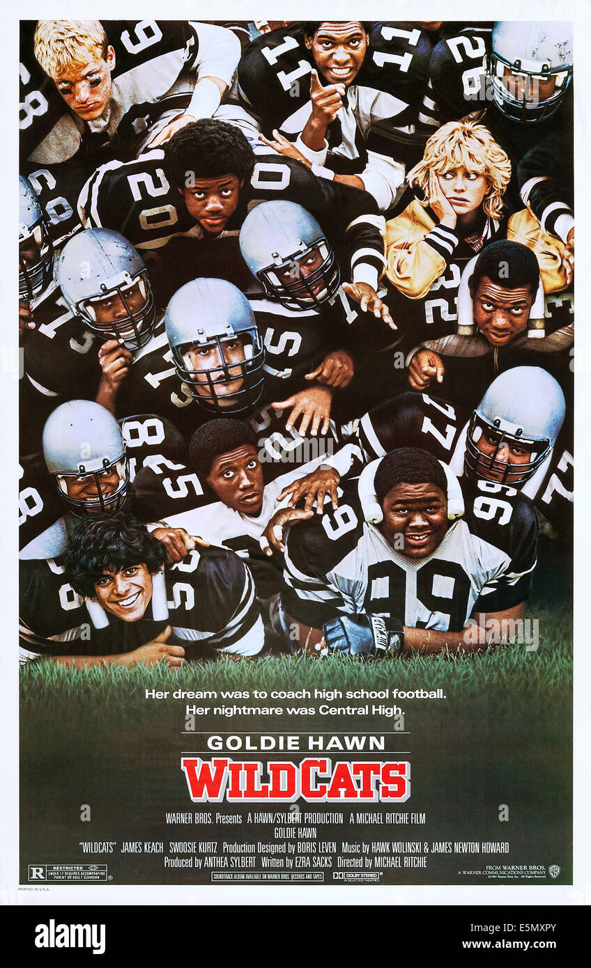 WILDCATS, US poster art, Goldie Hawn, ( below top right), Wesley Snipes ...