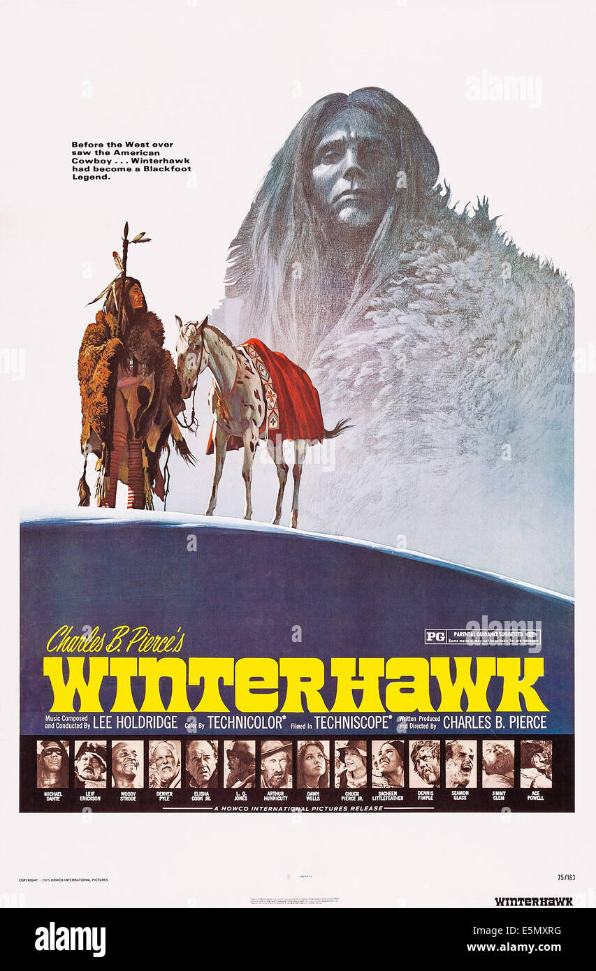 WINTERHAWK, US poster art, top: Michael Dante, 1975 Stock Photo - Alamy