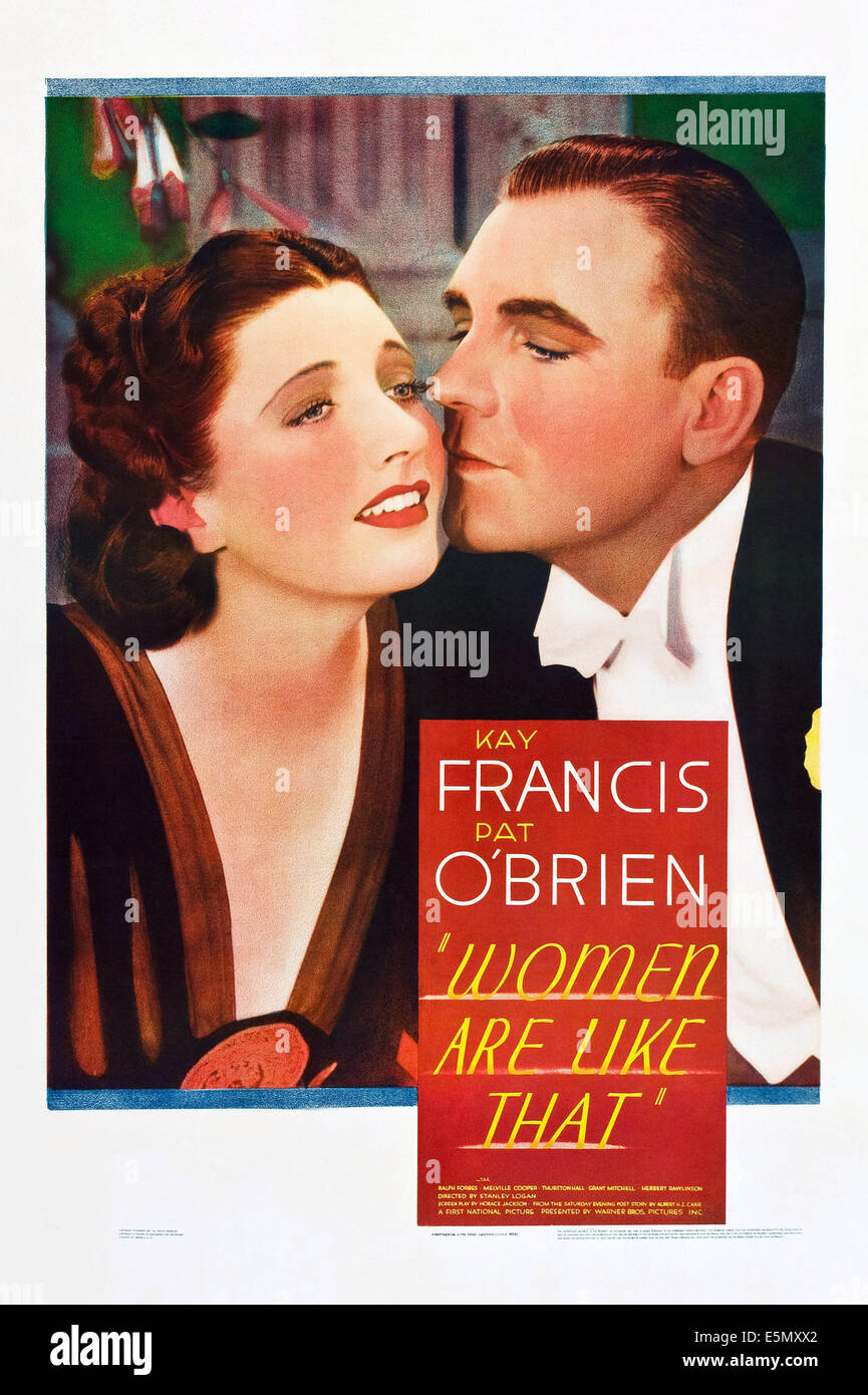 WOMEN ARE LIKE THAT, from left: Kay Francis, Pat O'Brien on midget ...